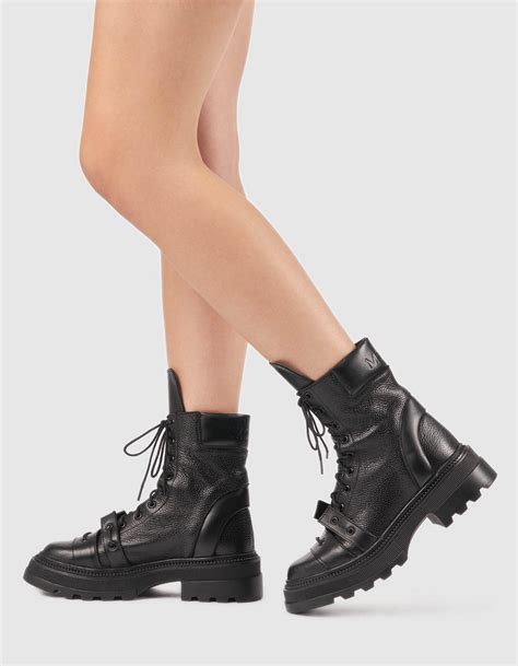 Bocanci Din Piele Neagra Sugar Moja Ro