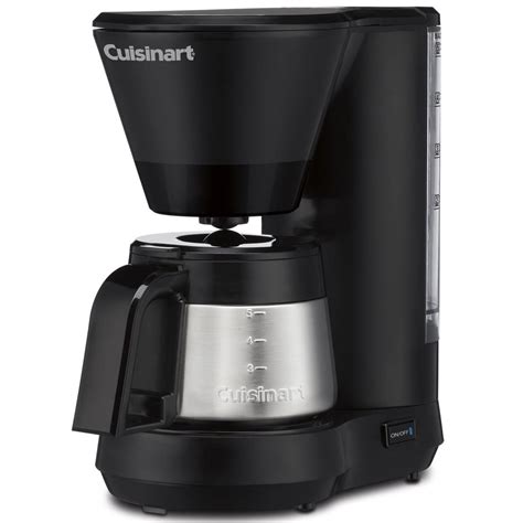 Cuisinart 5 Cup Coffee Maker With Stainless Steel Carafe Black Pc