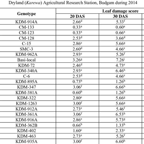 Morphological Characters Of Different Maize Varietiesgenotypes