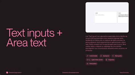 Text Inputs Gridstudio Design System Free Resource Figma