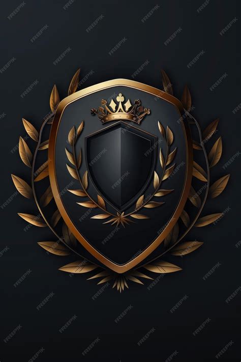 A Regal Shield With A Crown Suitable For Royal Or Heraldic Themes