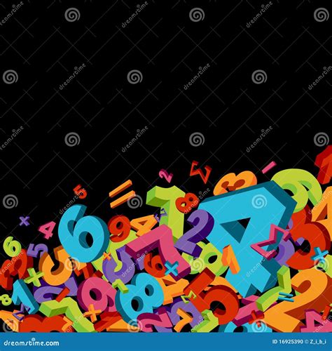 Abstract Numbers Background Stock Vector Illustration Of Algebra Knowledge 16925390