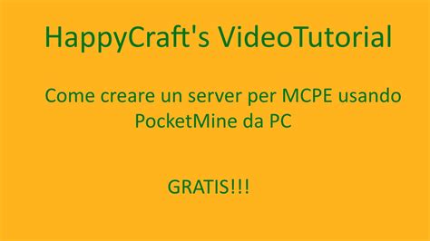 Creare Server Mcpe Pocketmine For Pc Youtube