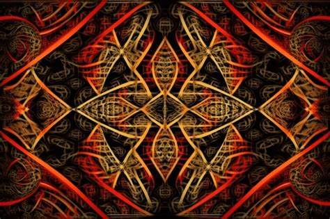 Premium Ai Image Abstract Composition With Symmetrical Shapes And