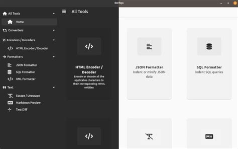Cross Platform Version Of Devtoys A Swiss Army Knife For Developers