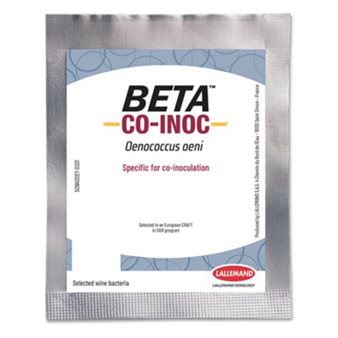 Lallemand Beta Co Inoc™ Dry Malolactic Bacteria 25 Hl 660 Gallon Dose