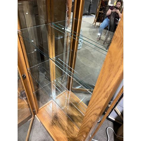 mid 20th century philip reinisch arched top curio w lights chairish