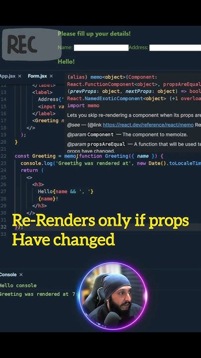 Avoid Re Render In React Javascript Shorts Shortsvideo Shortsfeed