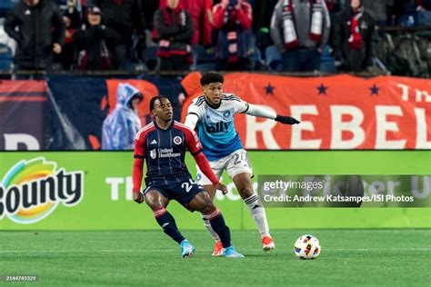 Dejuan Jones Of New England Revolution Passes The Ball As Jaylin