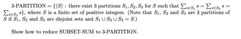 Solved PARTITION S There Exist Partitions Chegg Com