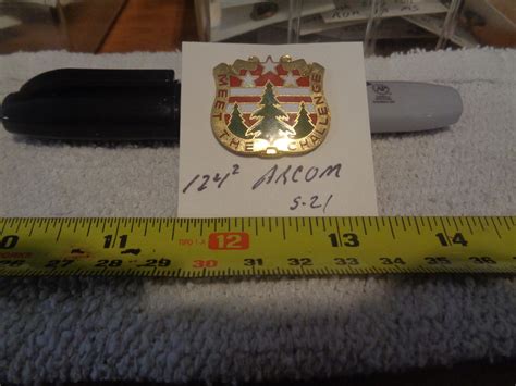 124th Army Reserve Command S 21 Unit Crest Di Dui Draww9 Ebay