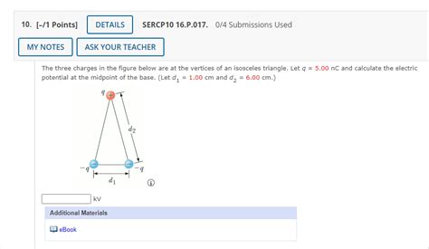 Solved 10 [ 1 Points Details Sercp10 16 P 017 0 4