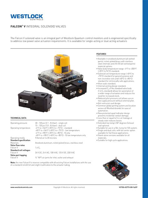 676 Westlock Ep00 0 D Tb 1a Xvo 3w Ss1 12 E Valvula Solenoide Ficha