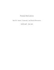 Partial Derivatives Part II Limits Continuity And Partial Derivatives Course Notes F