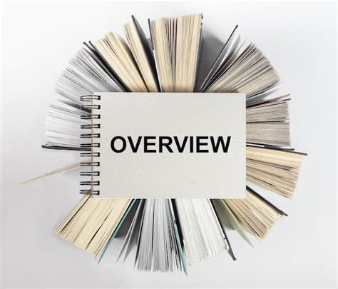 Premium Photo Overview Word Summary Review And Recap Concept