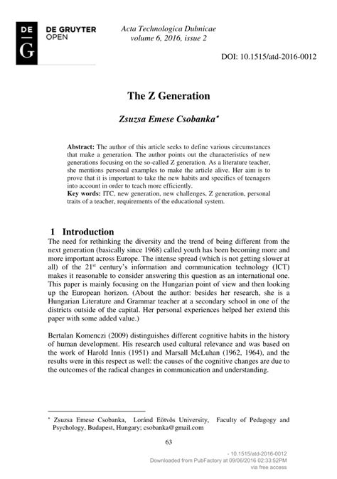 PDF The Z Generation