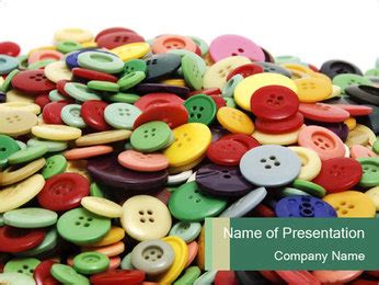 Colorful Buttons On A Blank White Background PowerPoint Template Backgrounds Google Slides