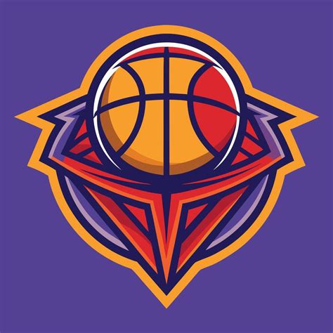 Basketball Team Logo Design Illustration On Solid Background 47198285