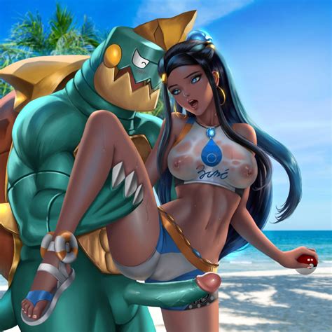 Rule 34 Alexander Dinh Beach Belly Chain Drednaw Ear Piercing Earrings Game Freak Gym Leader