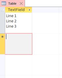 Can Access Display Multiline Captions In Access Form Datasheet View Stack Overflow
