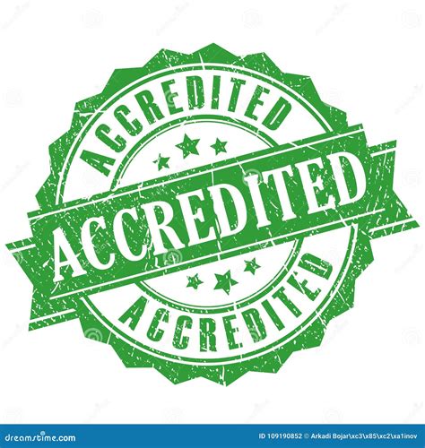 Accredited Vector Stamp 109190852