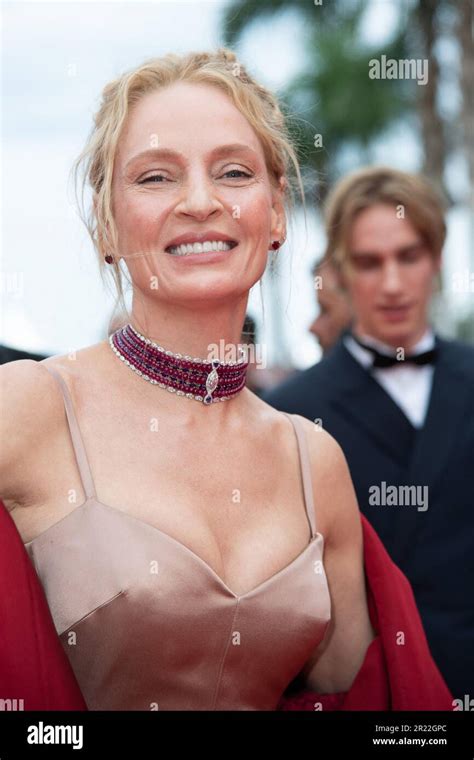 Cannes France 16th May 2023 Uma Thurman Attending The Opening Red