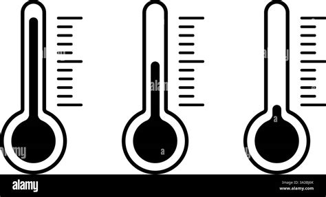 Thermometer Icon Symbol Set Stock Vector Image And Art Alamy