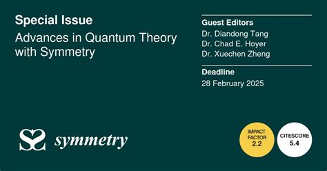 Special Issue On Quantum Theory With Symmetry Chemistry And Symmetryasymmetry Section Posted