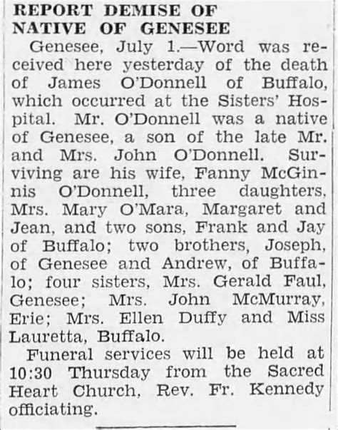 Patrick James Odonnell Obit ™