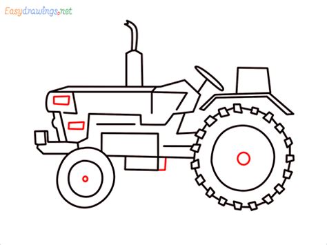 How To Draw A Tractor Step By Step 8 Easy Phase