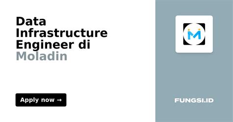 data infrastructure engineer di moladin fungsi id