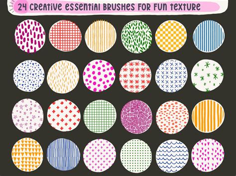 Procreate Pattern Brushes Procreate Brushes Set Of Etsy