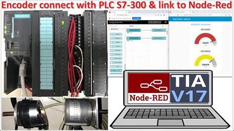 Encoders connect with PLC S7-300 and Node-Red - YouTube
