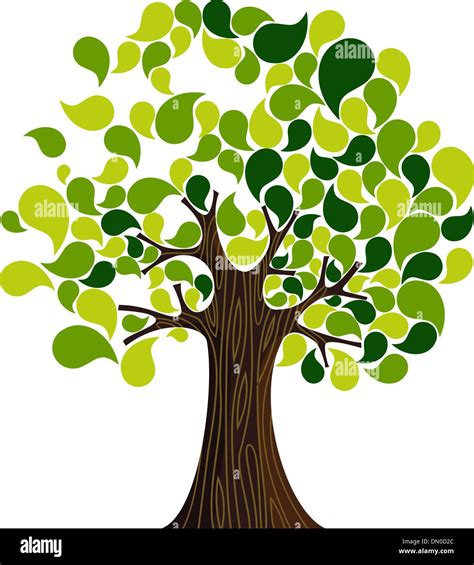 Spring Tree Foliage Stock Vector Images Alamy