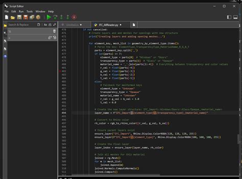 scripteditor findreplace doesn t work scripting mcneel forum