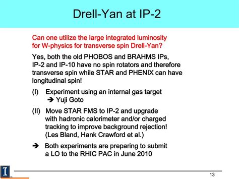 Ppt Future Drell Yan Collider Experiments At Rhic Powerpoint Presentation Id4132334
