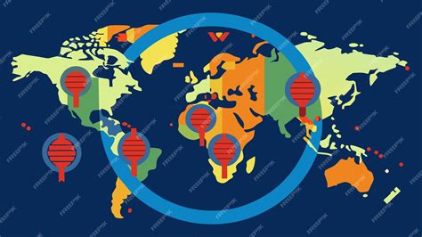 Premium Vector A Striking Heat Map Of The Human Genome Indicating Hotspots Of Genetic