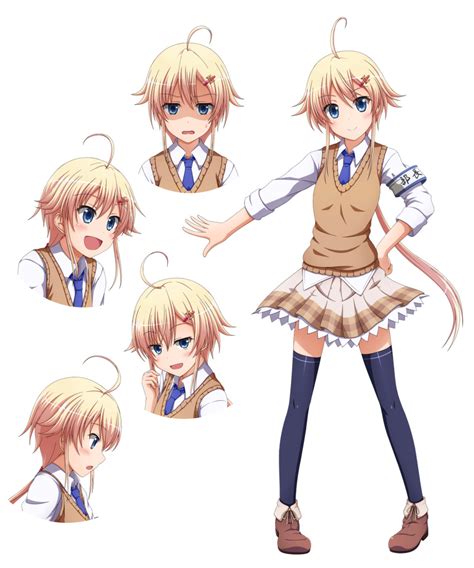 Safebooru 1girl Ahoge Antenna Hair Blonde Hair Blue Eyes Character