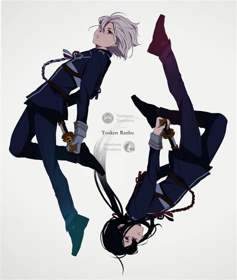 Namazuo Toushirou And Honebami Toushirou Touken Ranbu Drawn By