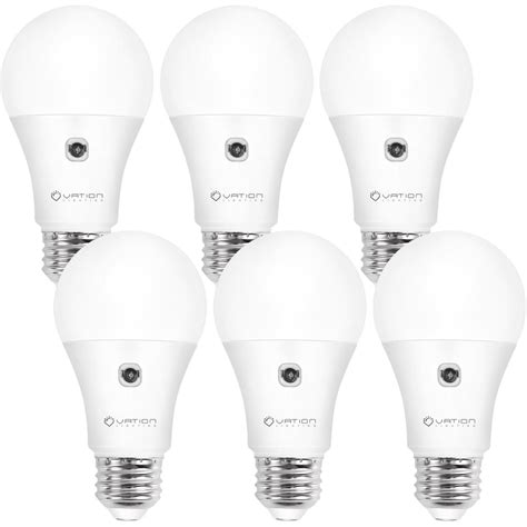 A19 Dusk To Dawn Sensor Led Light Bulbs Outdoor Daylight 5000k Energy
