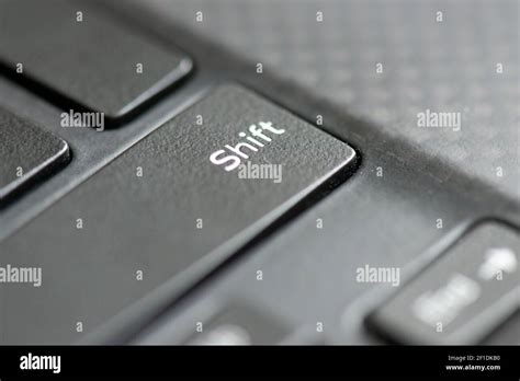 Shift Key On A Laptop Keyboard Stock Photo Alamy