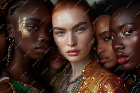 Premium Photo In Group Shot With Other Models Supermodel Showcases