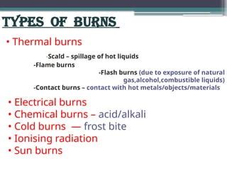 Burn Management Classification Treatment Ppt