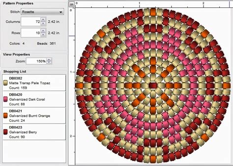 Imaginesque Beading Pattern 44 Round Motif
