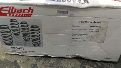 Cпорт пружины Eibach и новые стойки — Ford S-Max (1G), 2,5 л, 2007 года ...