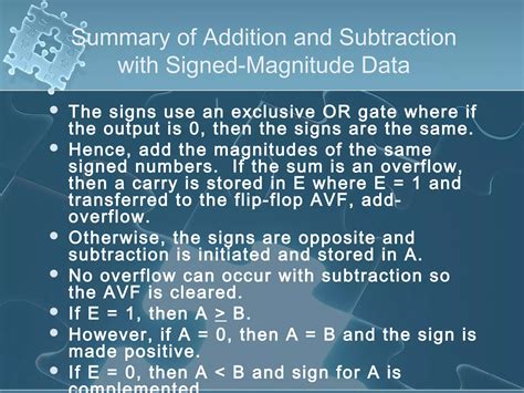 Addition And Subtraction With Signed Magnitude Data Mano Ppt