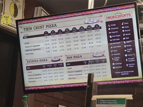 Menu At Mama Lunas Pizzeria Chicago W Addison St