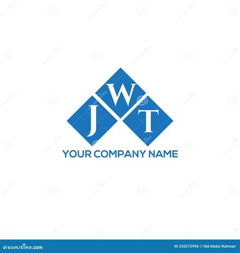 JWT Letter Logo Design On White Background JWT Creative Initials Letter Logo Concept Stock