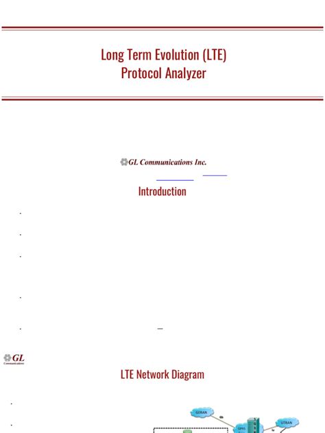 Lte Analyzer Presentation Pdf