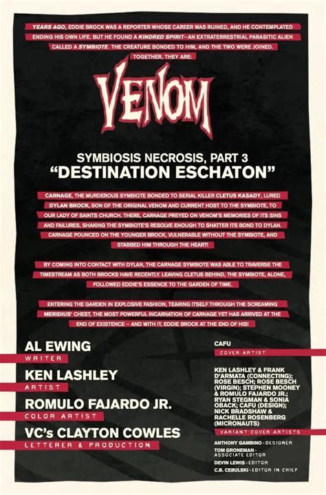 Venom 32 Preview Space Time Symbiote Salad